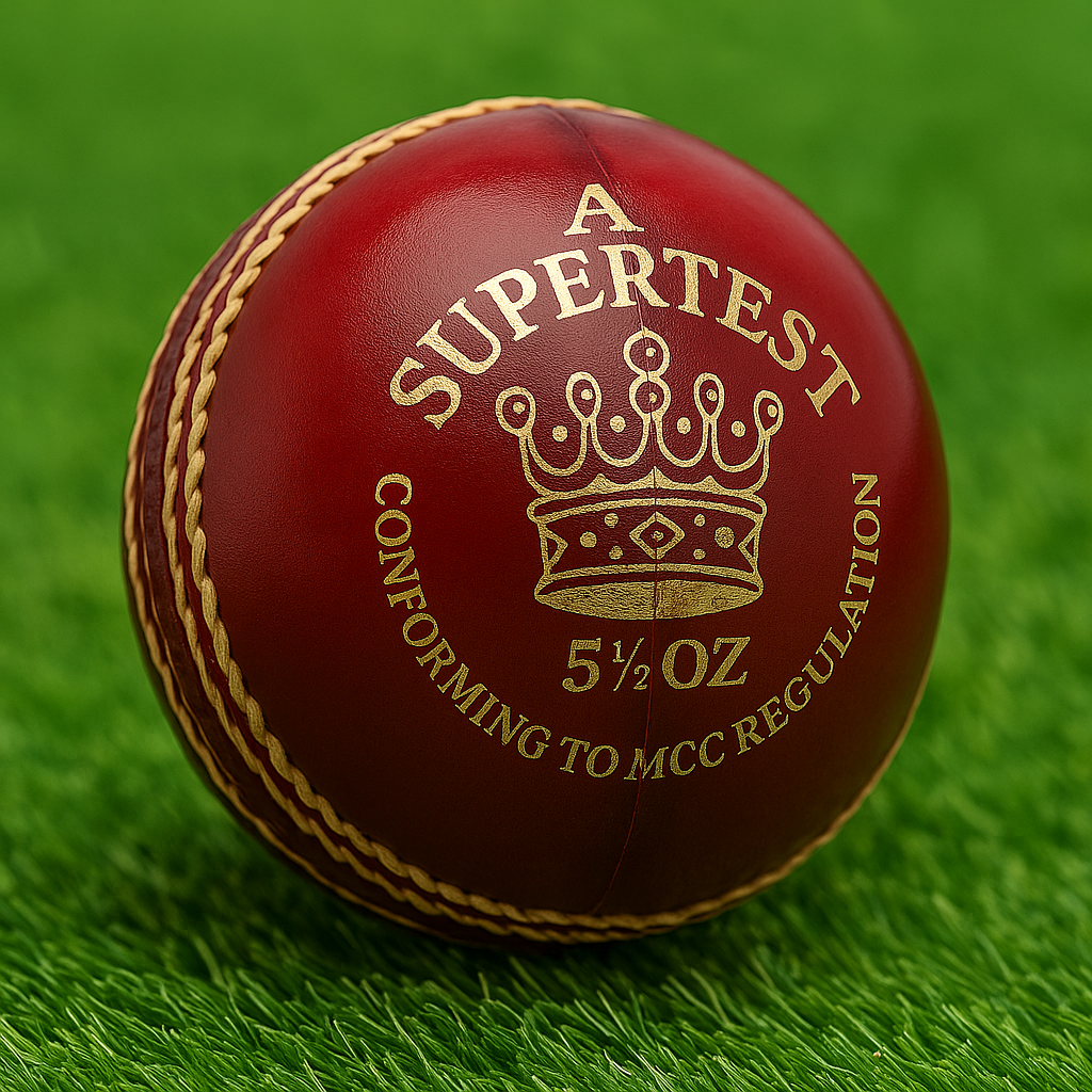 Sussex Junior Cricket - AJ Super Test Cricket Ball - 5.5ozs (Red) – AJ ...